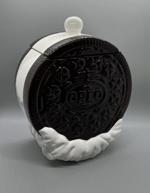 OREO MILK SPLASH Cookie Jar Ceramic Third Series 2000 Nabisco Cookies 7 ...