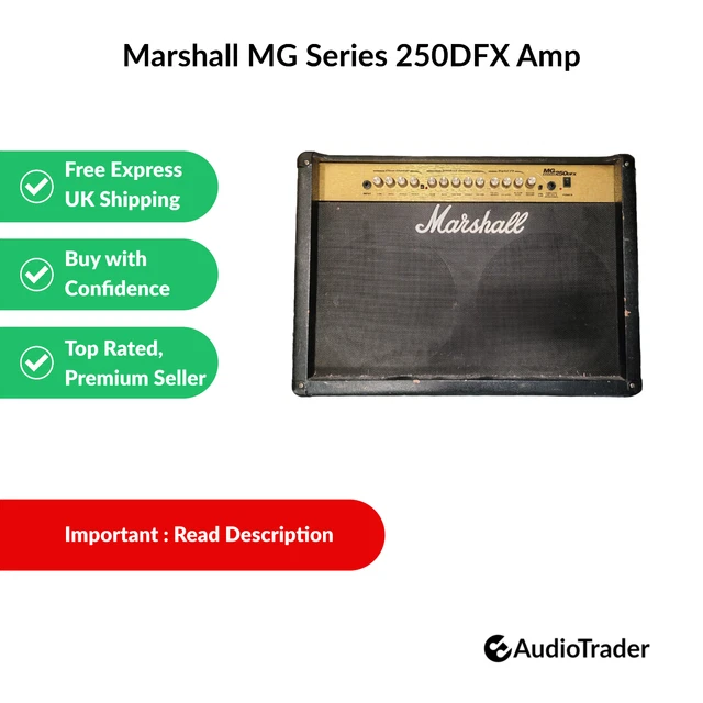 MARSHALL MG SERIES 250DFX Amp 2x12" Celestion Speakers / 100w READ ...