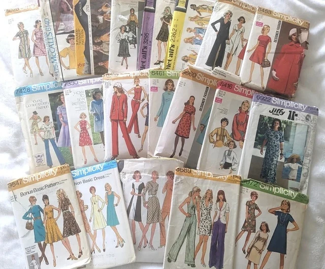 B36 CUT/UNCUT 1970S Vintage Sewing Patterns More than Main U Pick $15. ...