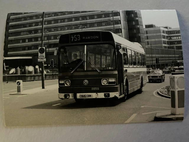 BUS PHOTO RAWDON Coach Service 753 Leyland National West Yorkshire GUG ...