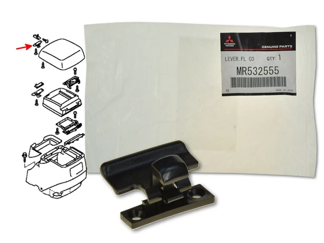 MITTELKONSOLE VERRIEGELUNG DECKEL Schloss MR532555 für Mitsubishi ...