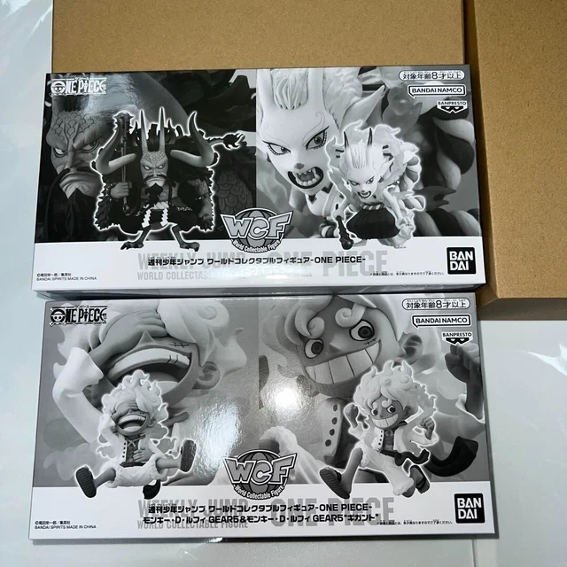 BANDAI ONE PIECE Figure Luffy Gear 5 Set Kaido Yamato WCF World ...