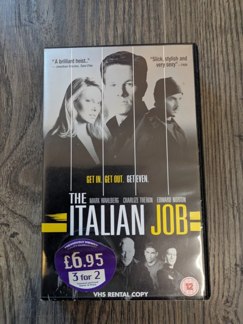THE ITALIAN JOB VHS Video Tape PAL Big Box Ex Rental £4.00 - PicClick UK
