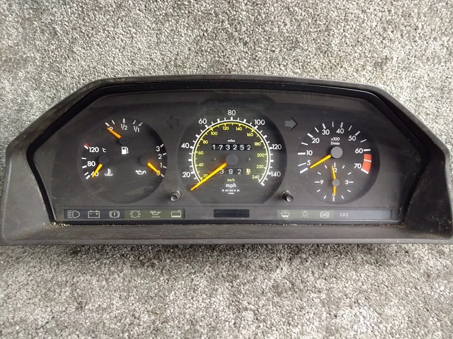 MERCEDES W124 E Class Instrument Cluster Speedo Speedometer 1244407647 ...