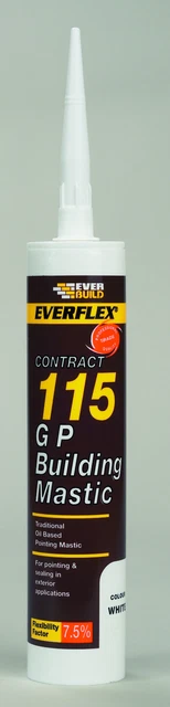 EVERBUILD 115 GP Building Pointing Mastic Sealant 310ml WHITE C3 £5.96 ...