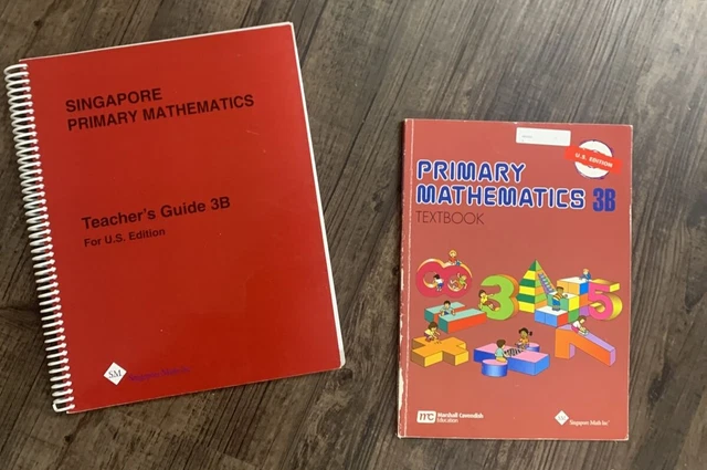 SINGAPORE PRIMARY MATHEMATICS 3B Textbook & Teacher's Guide, US Edition ...