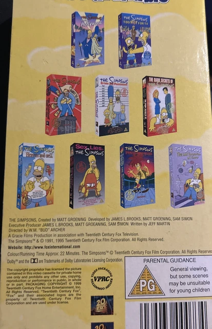 VHS THE SIMPSONS Oh Brother Where Art Thou Collectable Card Case £4.40 ...