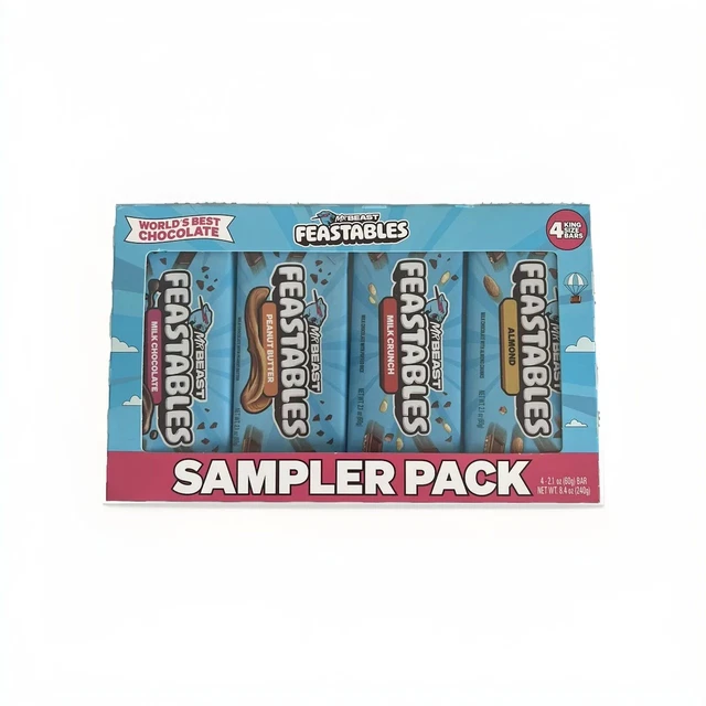 MR BEAST FEASTABLES Chocolate Sampler Pack-In Hand🇬🇧🇬🇧🇬🇧 £19.50 ...