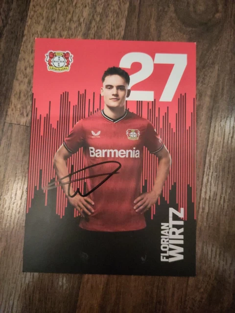 FLORIAN WIRTZ, DFB-NATIONALSPIELER, Bayer Leverkusen 2022/23, Original-Autogramm EUR 11,99 ...