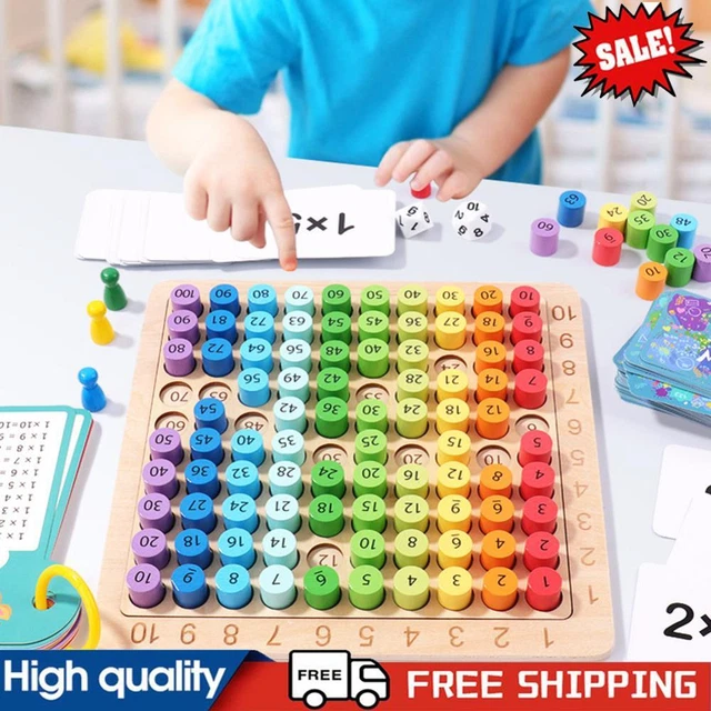WOODEN CALCULATING BOARD Enhances Numeracy Skills Pedagogical Toy for ...