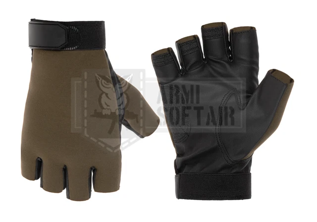 INVADER GEAR TACTICAL Half Finger Shooting Gloves fingerless GREEN tg ...