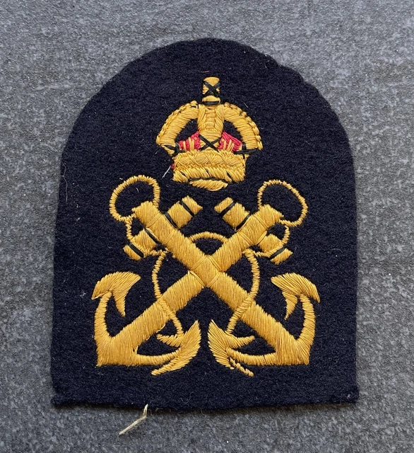 WW2 ROYAL NAVY Chief Petty Officer Original Cloth Arm Badge £14.00 ...