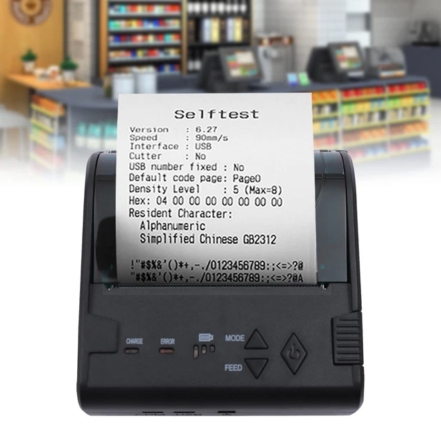 POS PRINTER BLUETOOTH USB Thermal Receipt Printer Portable Bill Printer ...