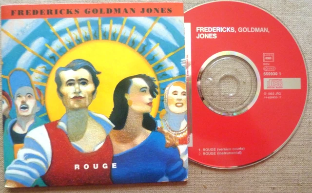 JEAN JACQUES GOLDMAN - cd 2t. "rouge,version courte + instrumental ...