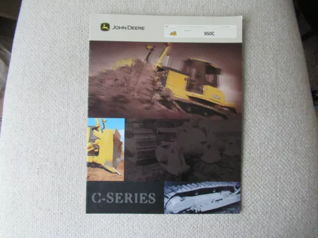 JOHN DEERE 950C dozer tractor construction equipment brochure 16 pages ...