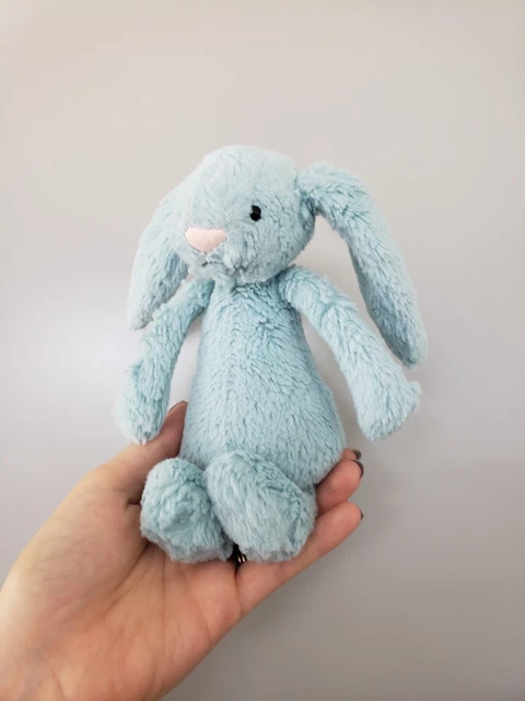 SMALL AQUA Bashful Bunny Rabbit Jellycat Soft Toy £16.00 - PicClick UK