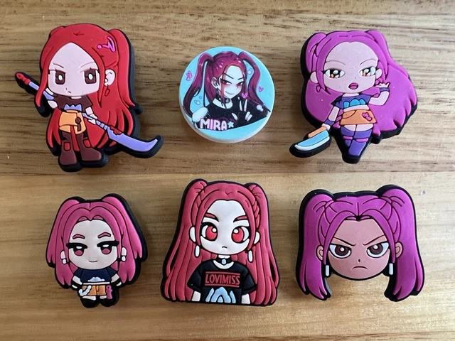 6 X HUNTR/X Huntrix K-Pop Demon Hunters Mira Jibbitz Shoe Charms For ...