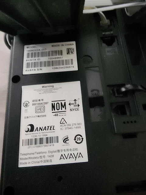 AVAYA IP OFFICE 1408 Digital Phone USA Version Tested Working. 1408D02A ...
