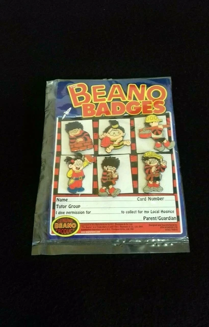 THE BEANO BADGES / Dennis The Menace - Set of 6 Enamel / Pin Badges ...