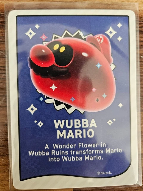 SUPER MARIO BROS. Wonder HOLOFOIL - WUBBA MARIO Trading Cards £17.14 ...
