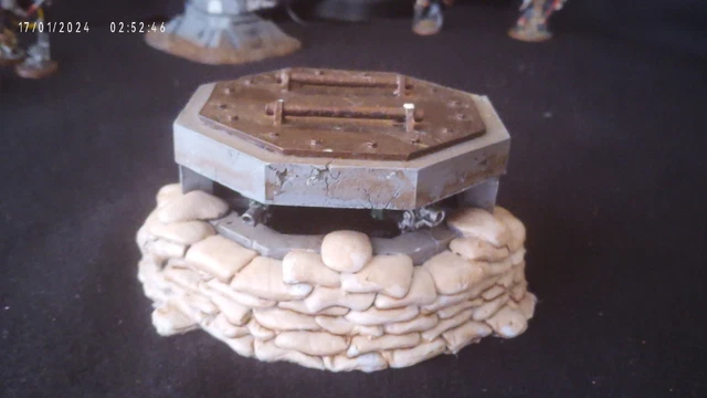 FORGE WORLD . Sand Bagged Bunker with Heavy Bolters . Rare model .OOP £ ...