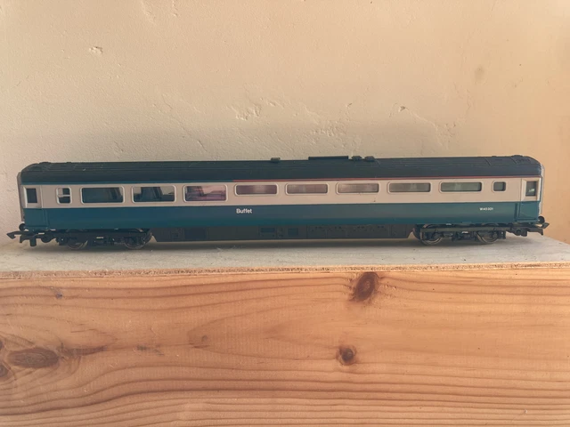 JOUEF OO GAUGE BR standard buffet Coach blue & white Good Condition £5. ...