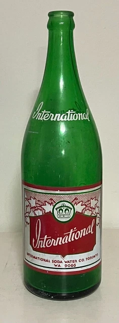 INTERNATIONAL SODA WATER - 30oz Soda Pop Bottle - Toronto, Ontario ...
