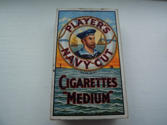 EMPTY VINTAGE PLAYERS Navy Cut Cigarette Packet Collectable 10 Cigartte ...