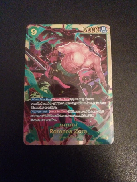 ONE PIECE RORONOA Zoro OP06-118 SEC Secret Rare Wings Of The Captain ...