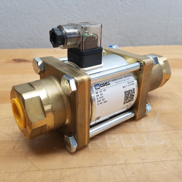 COAX MK-20-NC CO-AXIAL Valve DN-20, G-3/4" NPT, 24VDC, 0-40 bar, 501026 - NEW EUR 138,87 ...