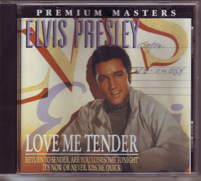 CD ALBUM/ELVIS PRESLEY/LOVE Me Tender/1989/Bmg/Australia/1.99 Cent $3. ...