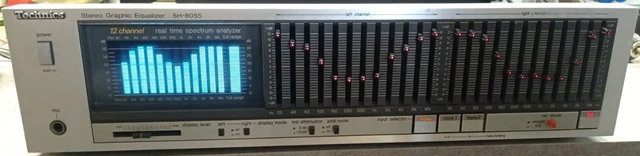TECHNICS SH-8055 EQUALIZZATORE grafico stereo 12 bande SPECTRUM ...