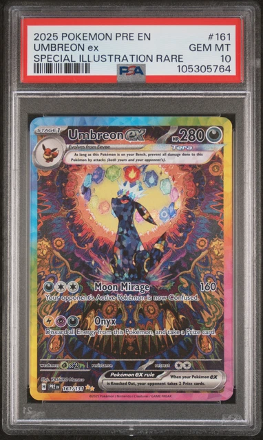 2025 POKEMON PRE En-Prismatic Evolutions #161 Umbreon Ex Psa 10 £2,244. ...