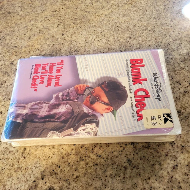 BLANK CHECK VHS 1994 Walt Disney Movie Sealed Clamshell OOP Studio ...
