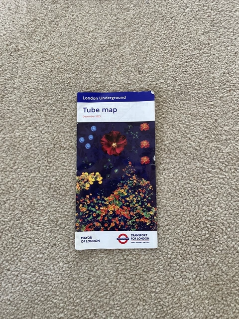 NEW LATEST CURRENT London Underground Pocket Tube Map December 2023 £0. ...