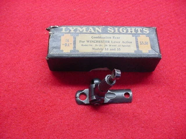 LYMAN- NO.1- COMBINATION Tang Peep Sight-Pat. Jan 28,1879-No Code- Nice ...