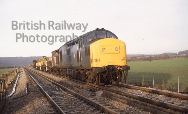 35MM SLIDE BR British Railways Diesel Loco 37151 Class 37 at Wellington ...