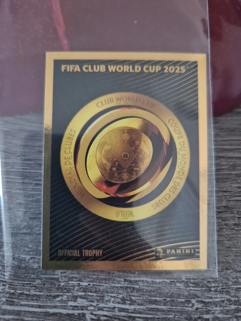 OFFICIAL TROPHY GOLD #3 Panini 2025 FIFA Club World Cup 25 Sticker £2. ...