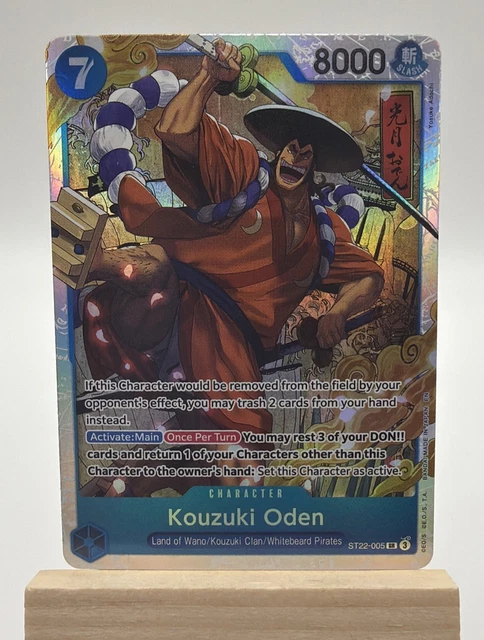 ONE PIECE TCG Kouzuki Oden ST22-005 Super Rare Starter Deck 22 English Foil £6.24 - PicClick UK