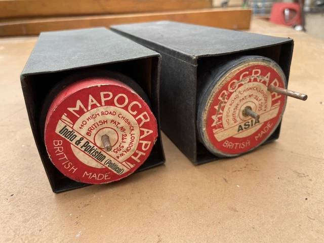 MAPOGRAPH MAP ROLLER 50s / 60s - India & Pakistan (Political) & Asia ...