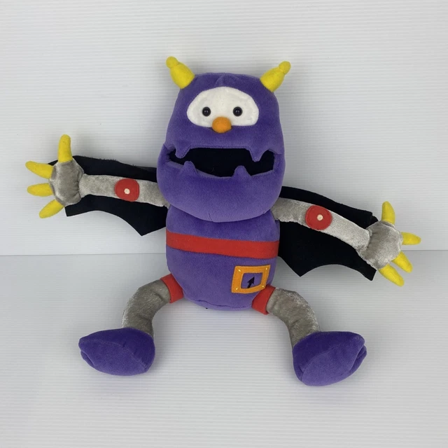 ABC'S LITTLE ROBOTS Scarey Robot Plush Bat 12" Soft Stuffed Toy 34cm ...