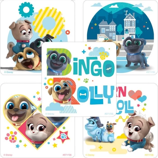 PUPPY DOG PALS Stickers x 5 - Birthday Party Favours Loot Supplies ...