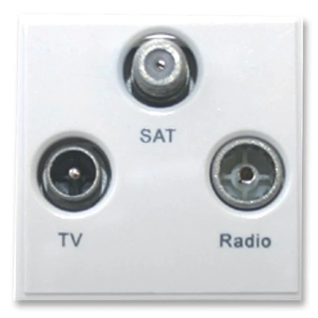TRIAX - TRIPLEXED TV/FM-DAB/SAT Euro Module, White £23.30 - PicClick UK