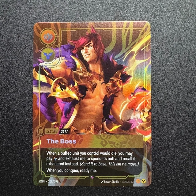 SETT THE BOSS 269/298 Legend - Riftbound TCG - Rare Near-Mint Foil ...