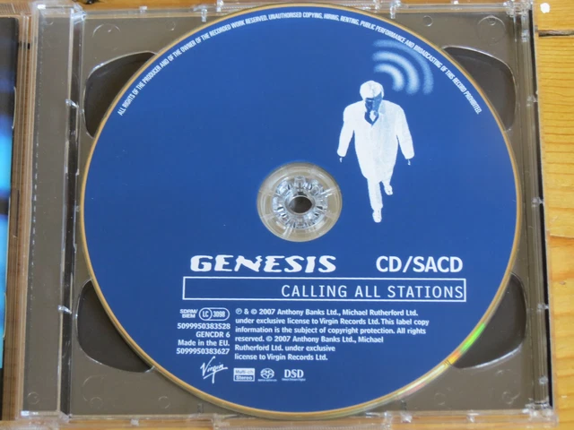 GENESIS CALLING ALL Stations - SACD Super Audio CD & DVD-A 5.1 deluxe ...