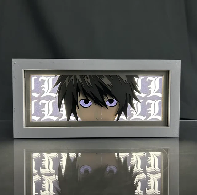L LAWLIET LED Paper Light Box Death Note Anime Shadow Lamp Night Light ...