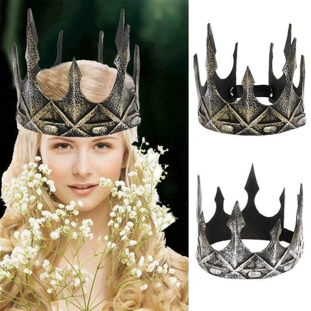 VINTAGE ROYAL MEDIEVAL King Crown Viking Stage Costume Cosplay Prop ...