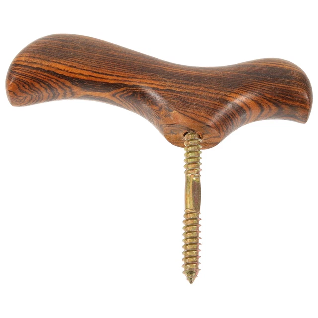 CANE HEAD WOODEN Handshake Replacement Collapsible Walking Stick $15.34 ...