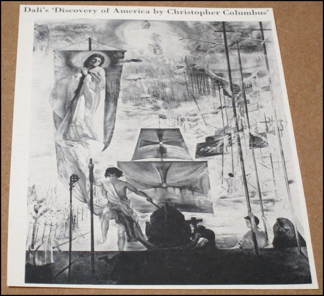 1964 SALVADOR DALI The Discovery of America by Christopher Columbus ...