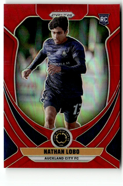 2025 PANINI PRIZM Club World Cup N º 33 Nathan Lobo Rookie Red Prizm ...